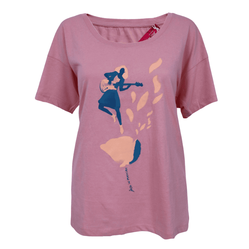 T-shirt femme rose Jump
